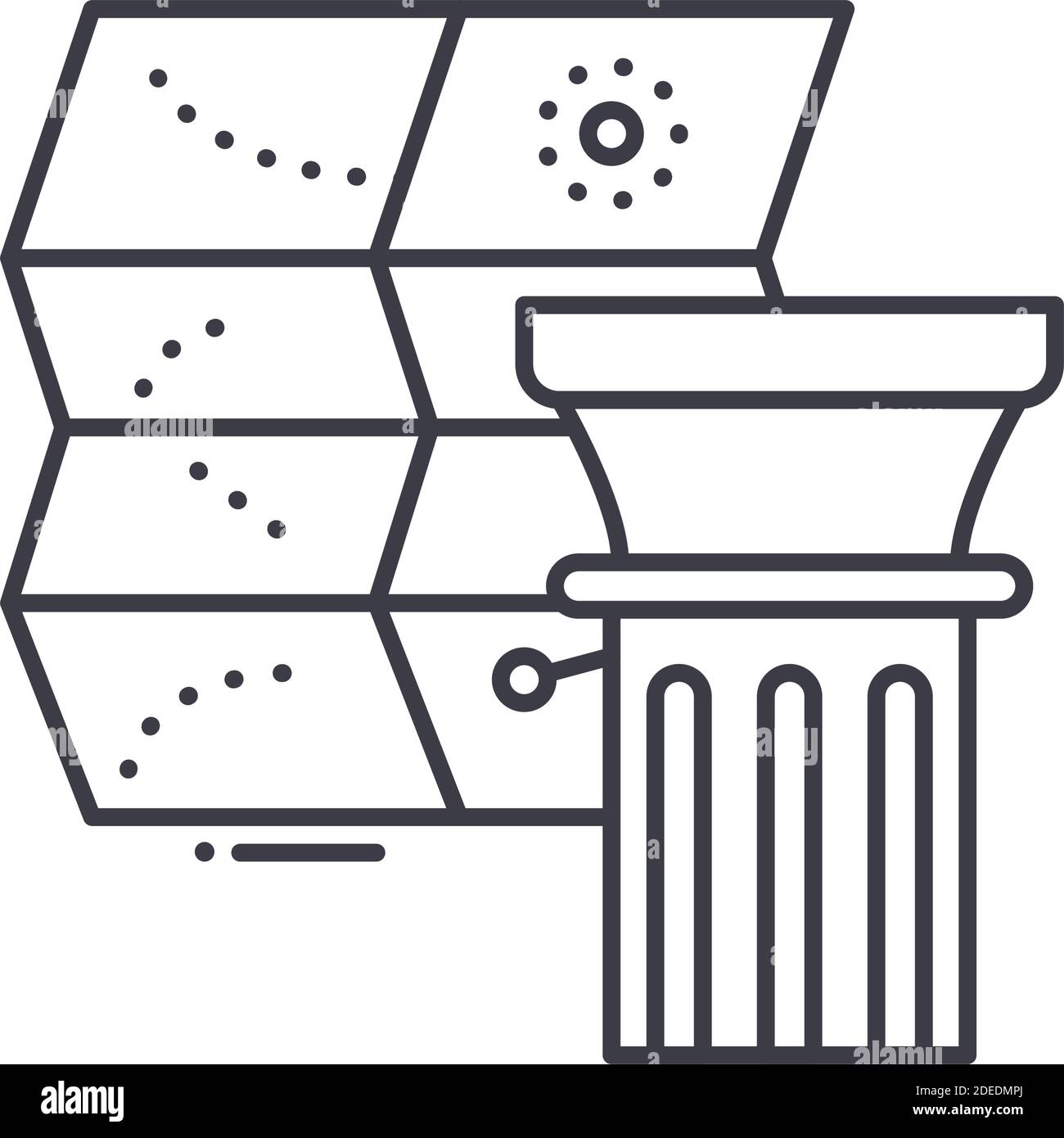 History concept icon, linear isolated illustration, thin line vector, web design sign, outline ...