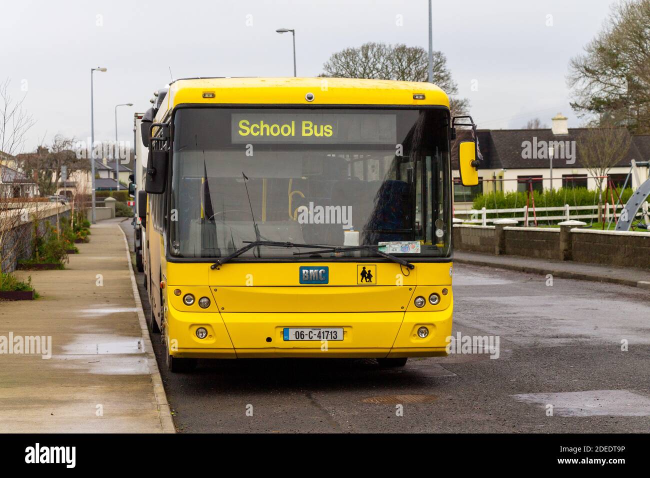 BMC Yellow School Bus Stock Photo - Alamy