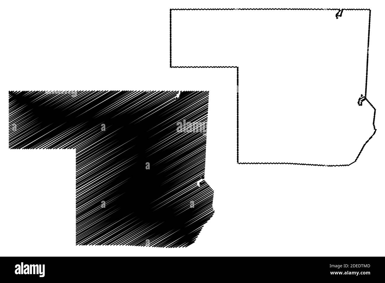 Northern state (Republic of the Sudan, North Sudan) map vector ...