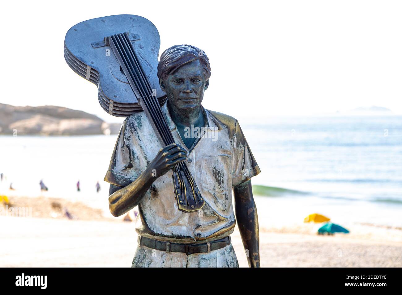 RIO DE JANEIRO, BRAZIL - DECEMBER 19, 2019: Tom Jobim statue sited in ...