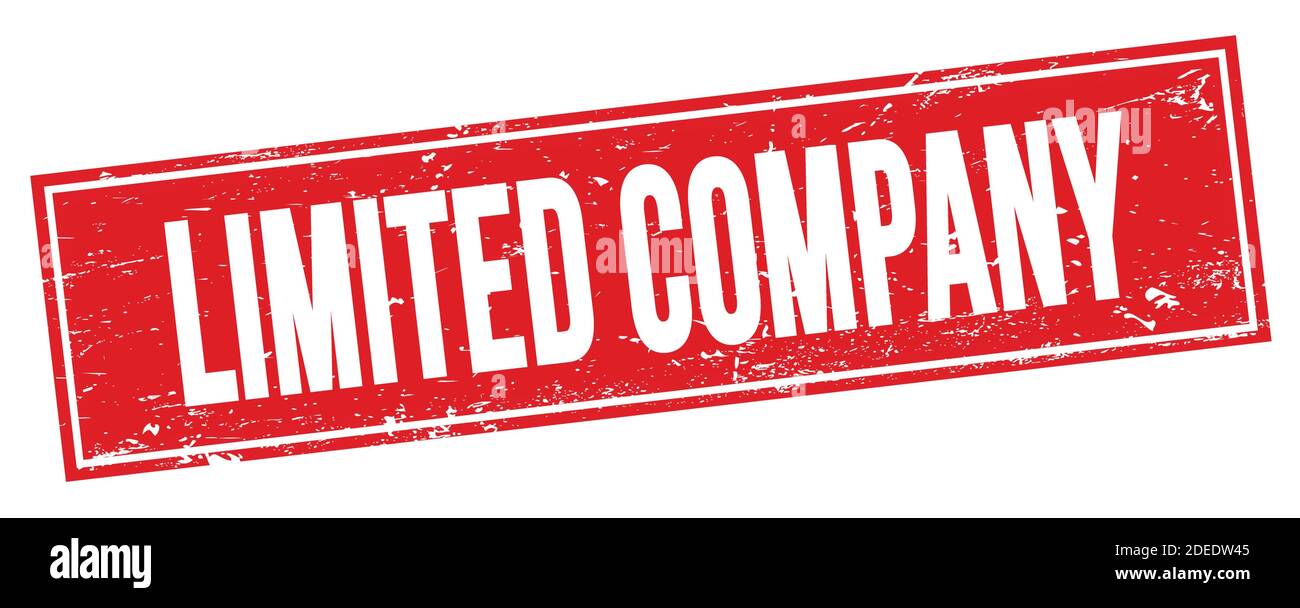 LIMITED COMPANY text on red grungy rectangle stamp sign Stock Photo - Alamy