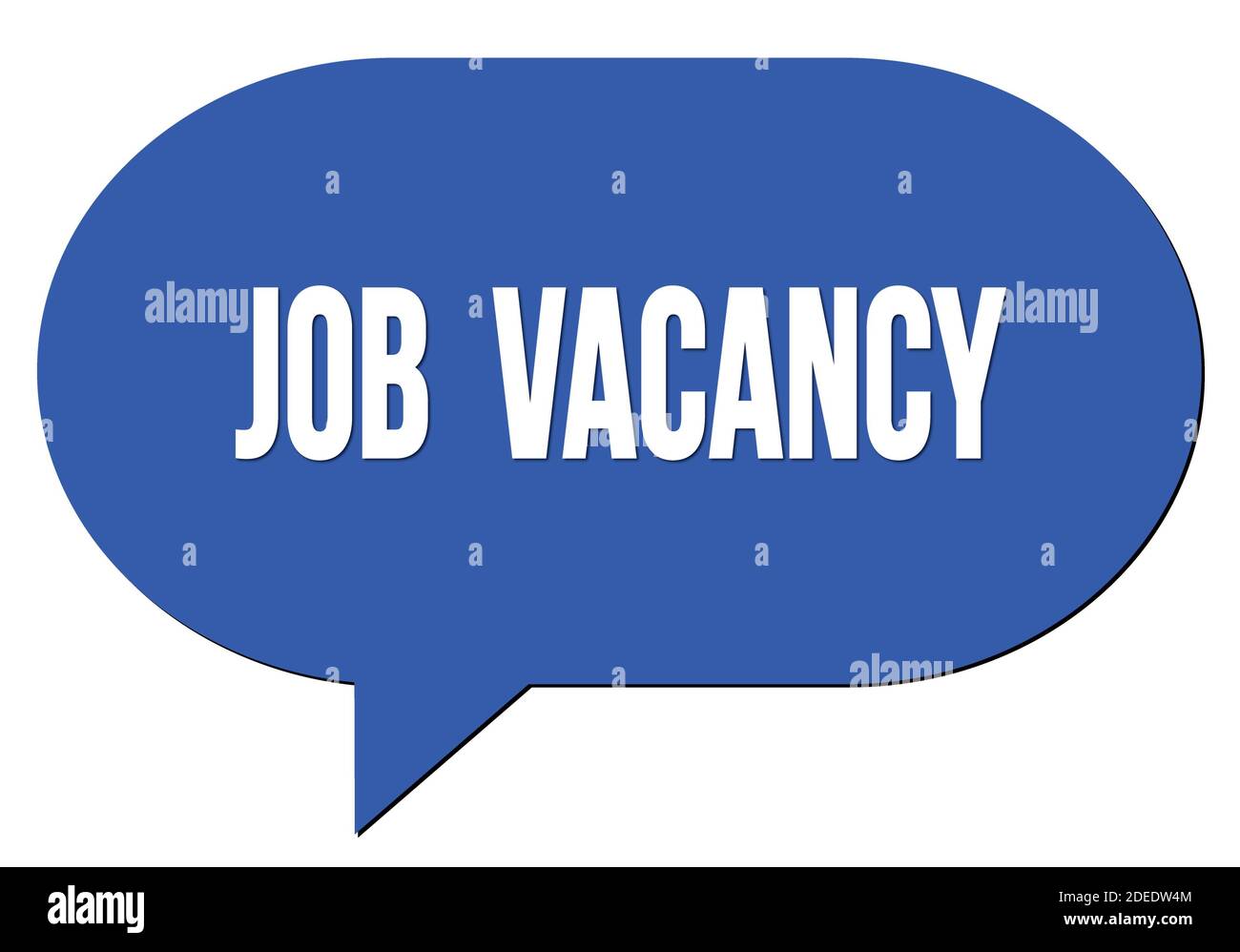 Job vacancy speech bubble Cut Out Stock Images & Pictures - Alamy