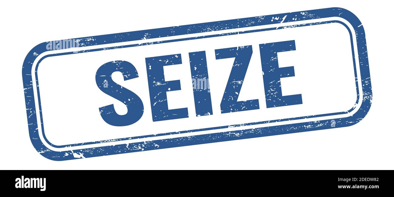 Seize text on blue hi-res stock photography and images - Alamy