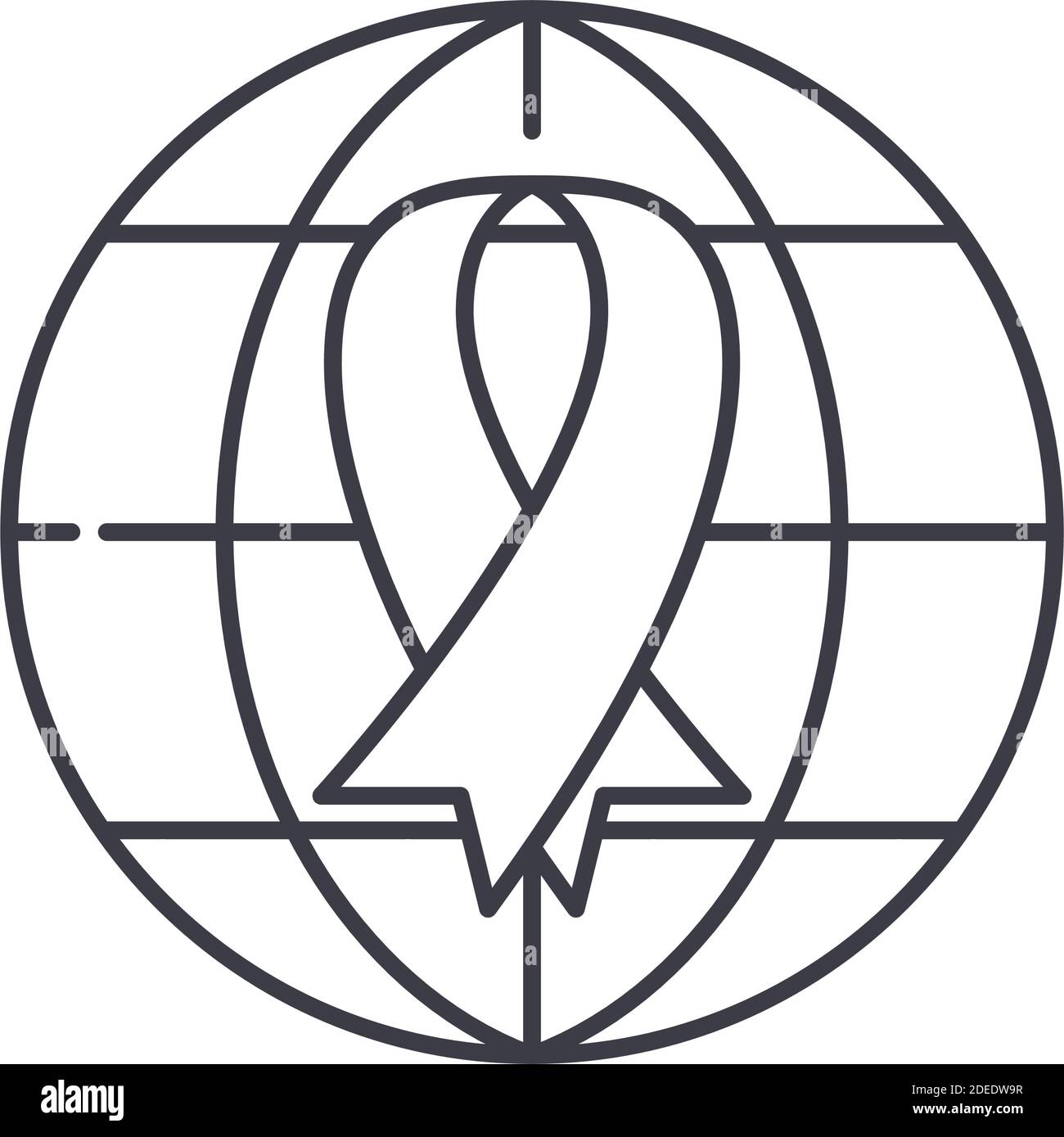 Hope icon, linear isolated illustration, thin line vector, web design ...