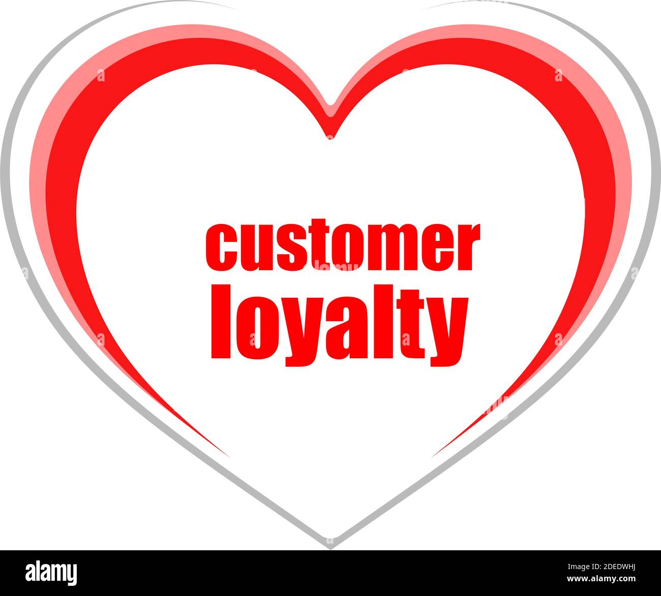 Text Customer loyalty. Marketing concept Stock Photo - Alamy
