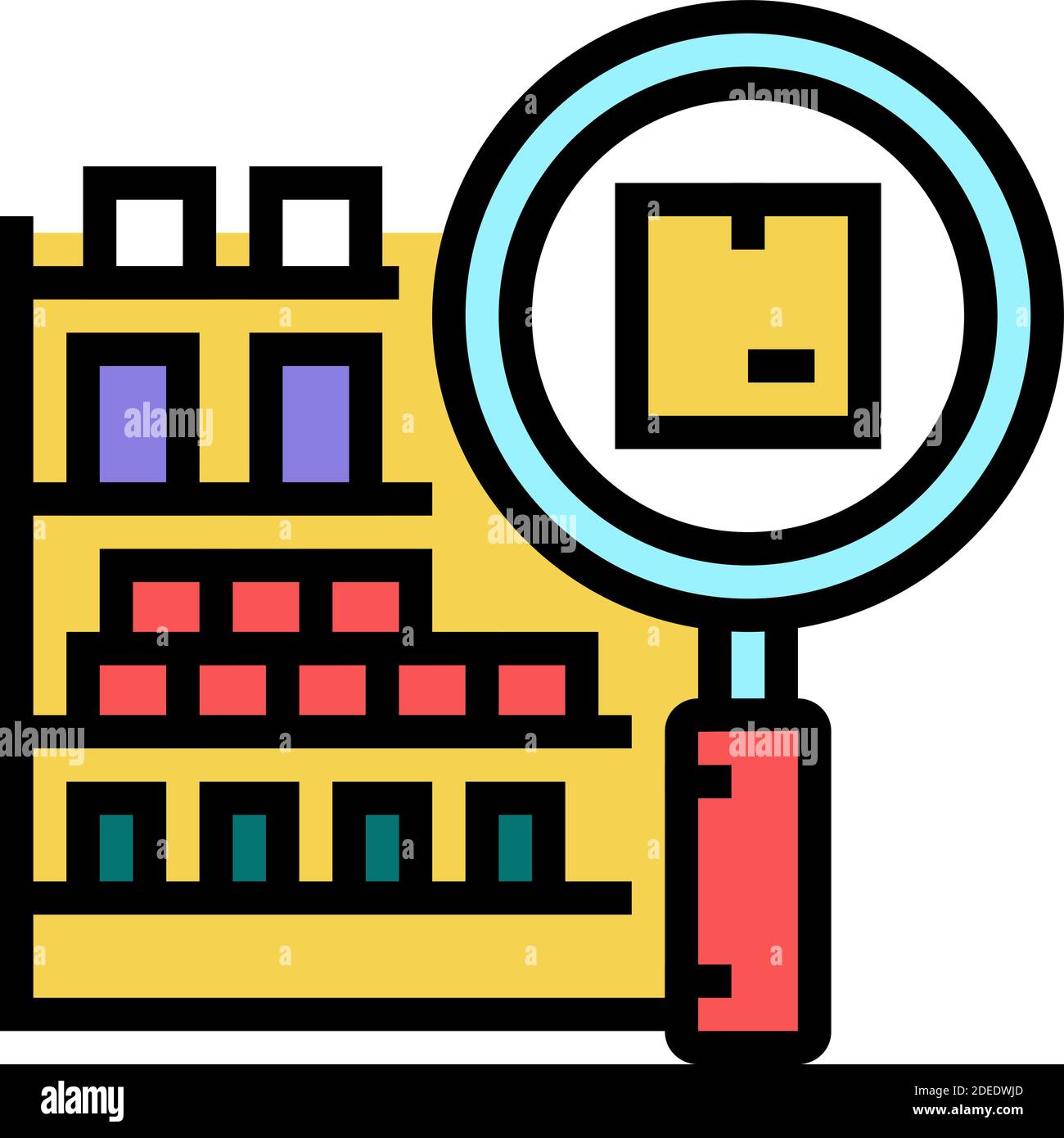 inventory management color icon vector illustration Stock Vector Image ...