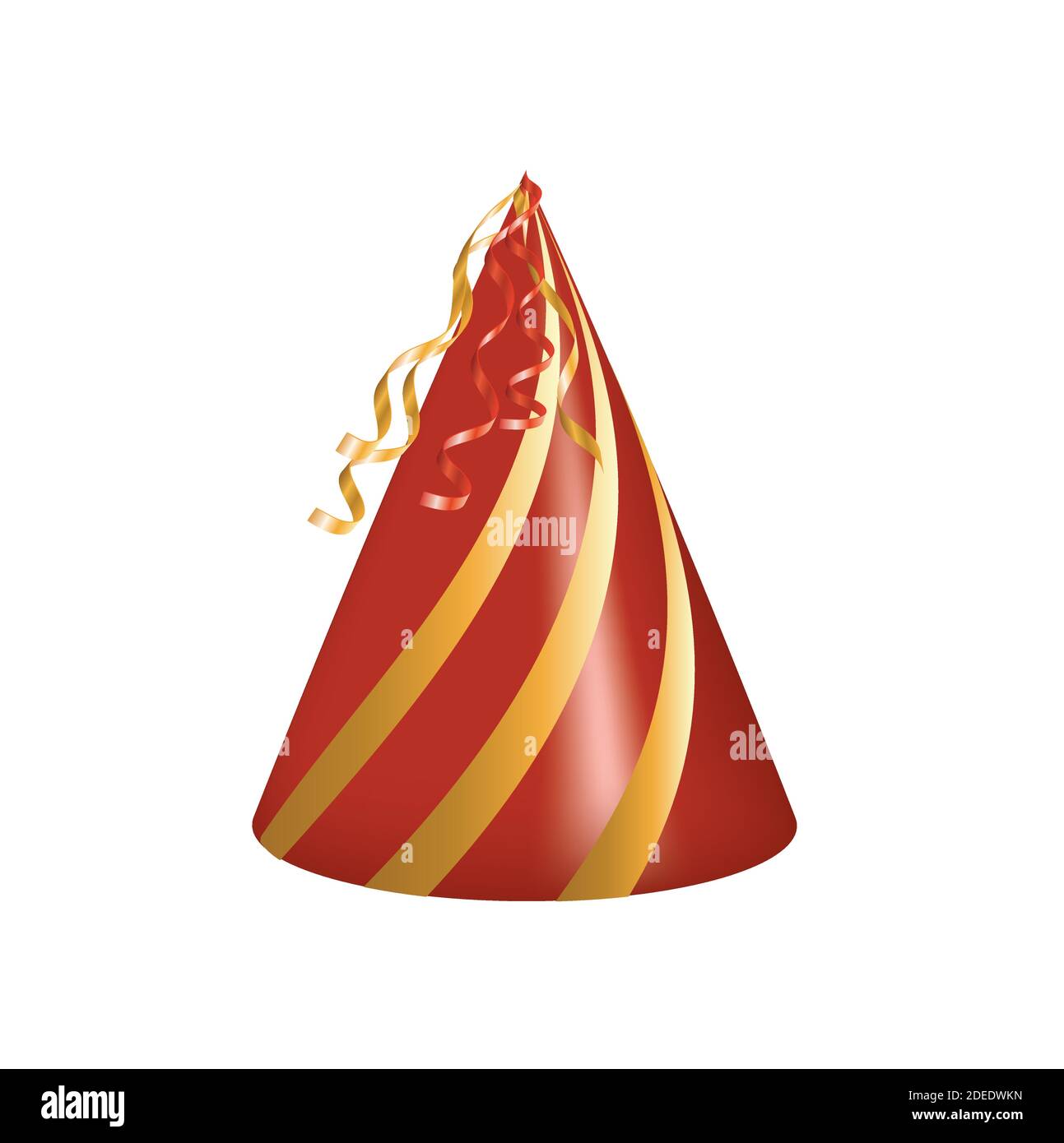Red cone paper hat Stock Vector Images - Alamy