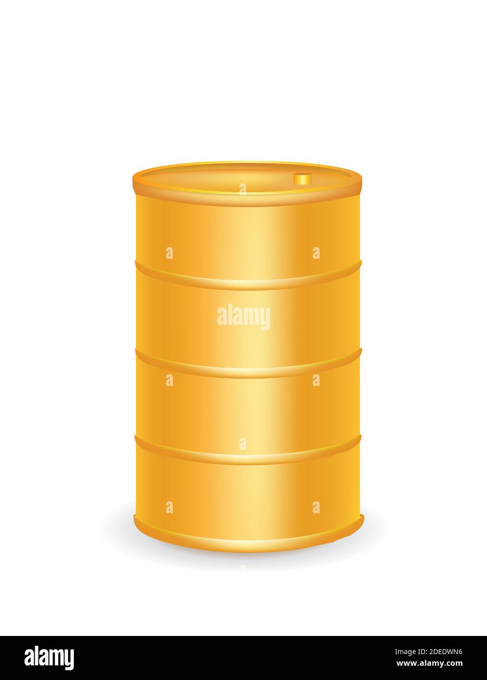 Yellow waste barrel. vector illustration Stock Vector Image & Art - Alamy