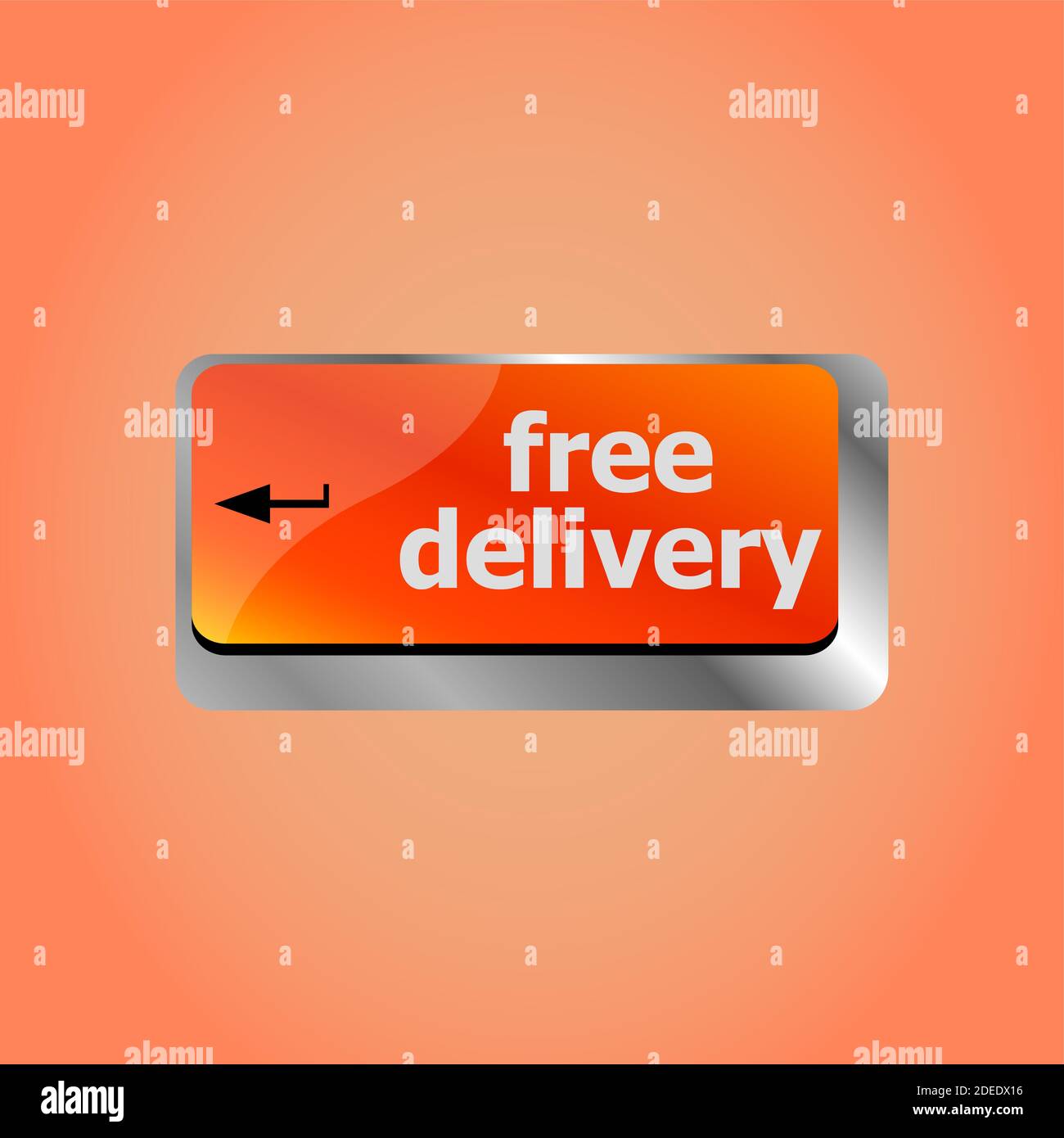 free delivery key on laptop keyboard button Stock Photo - Alamy