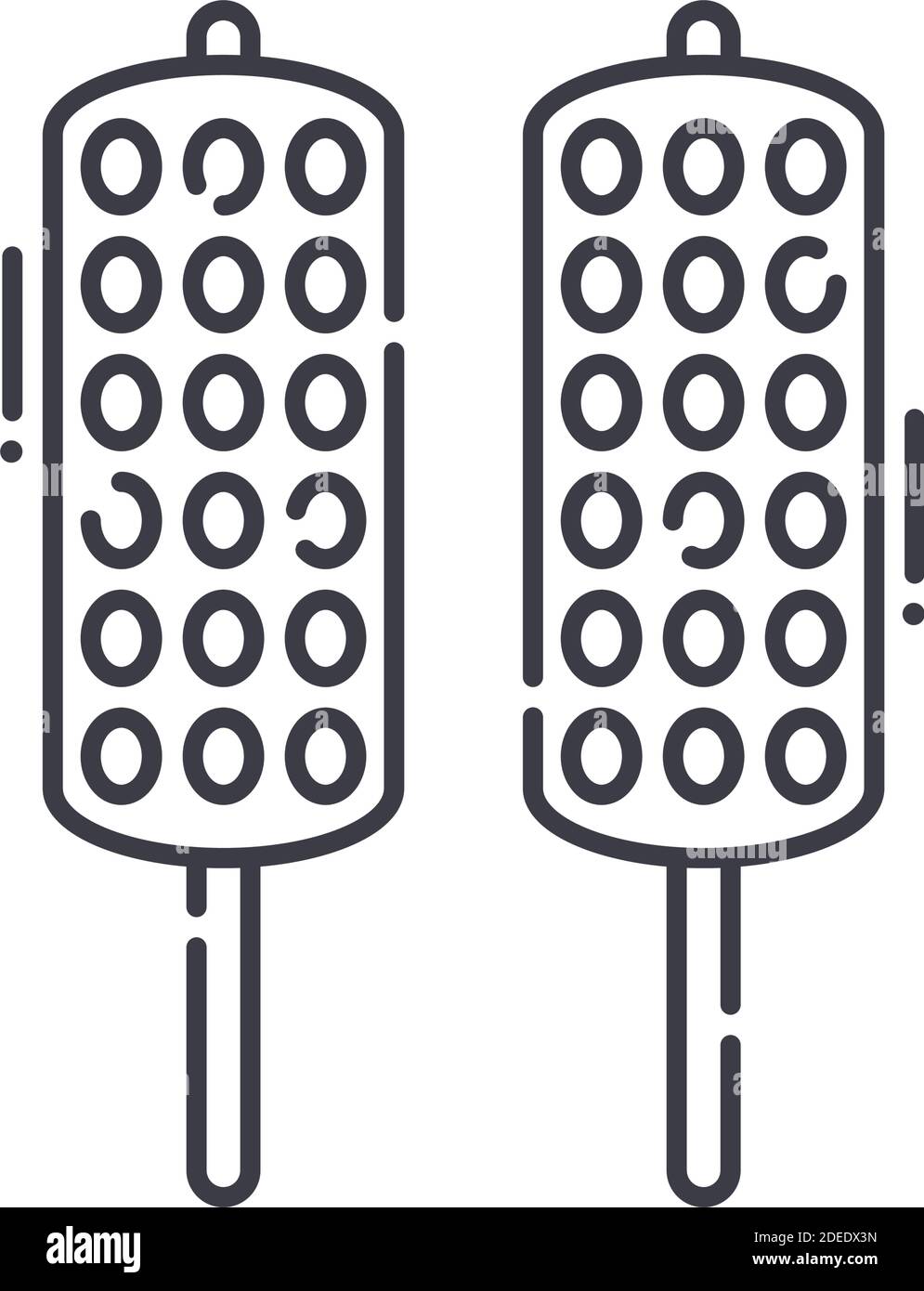 Fire roasted corn Stock Vector Images - Alamy