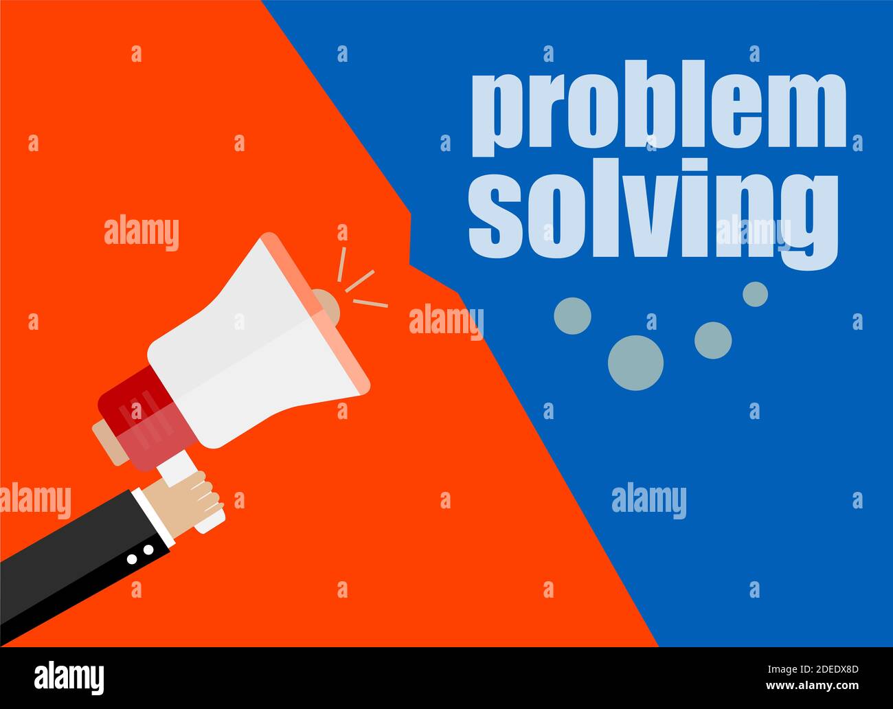 flat design business concept. problem solving. Digital marketing ...