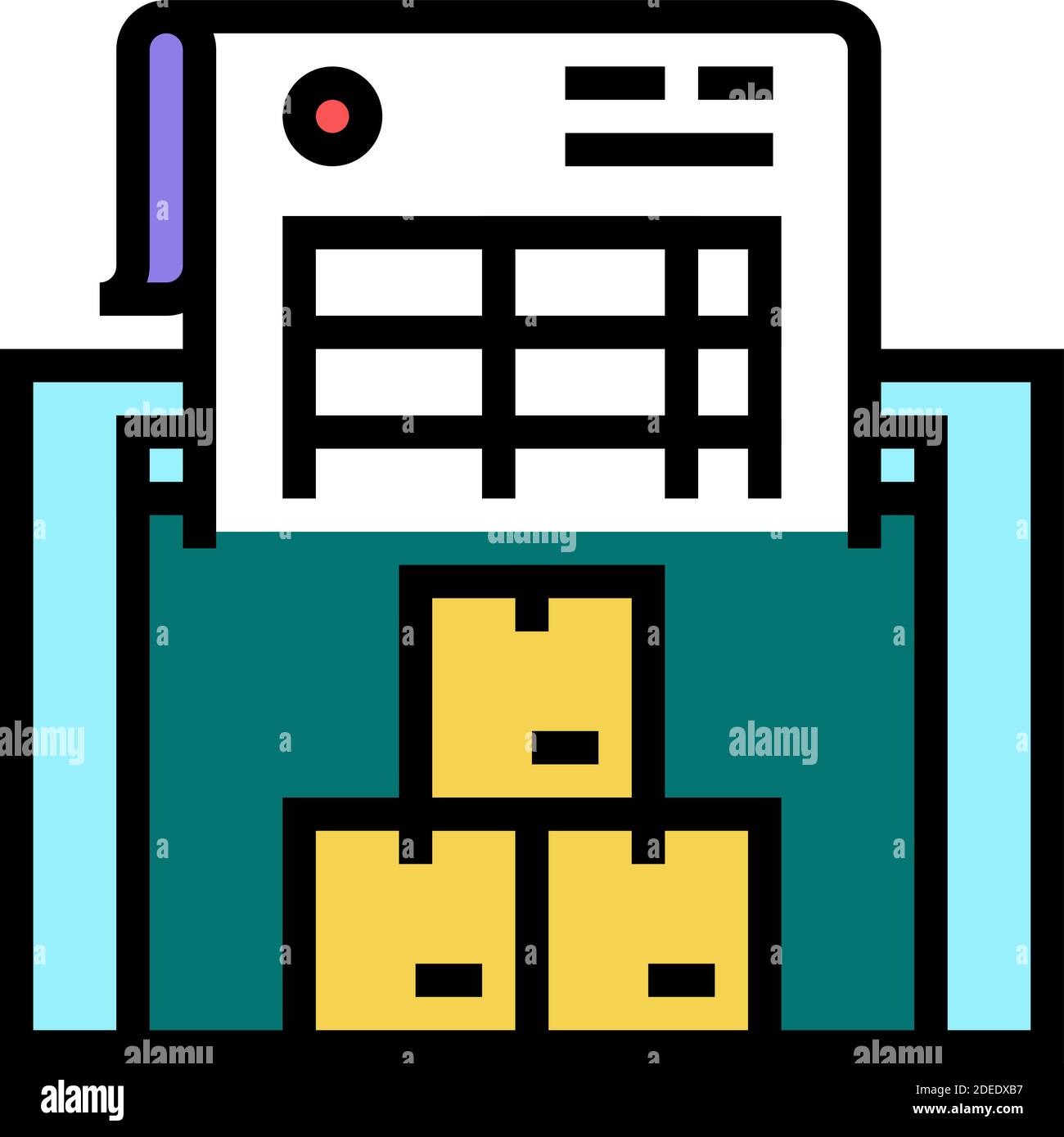 calculation of optimal stock color icon vector illustration Stock ...
