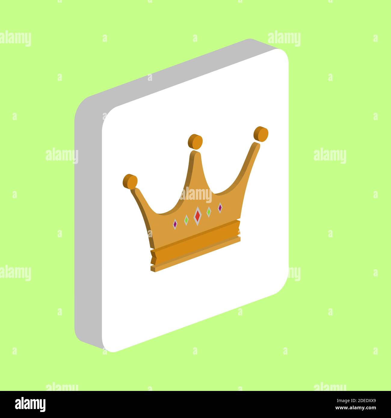 Crown Simple vector icon. Illustration symbol design template for web ...