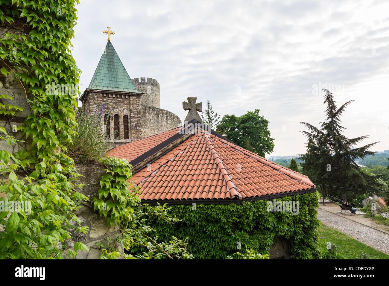 Red tiles of Church of the Holy Mother of God (Crkva Ruzica) in ...