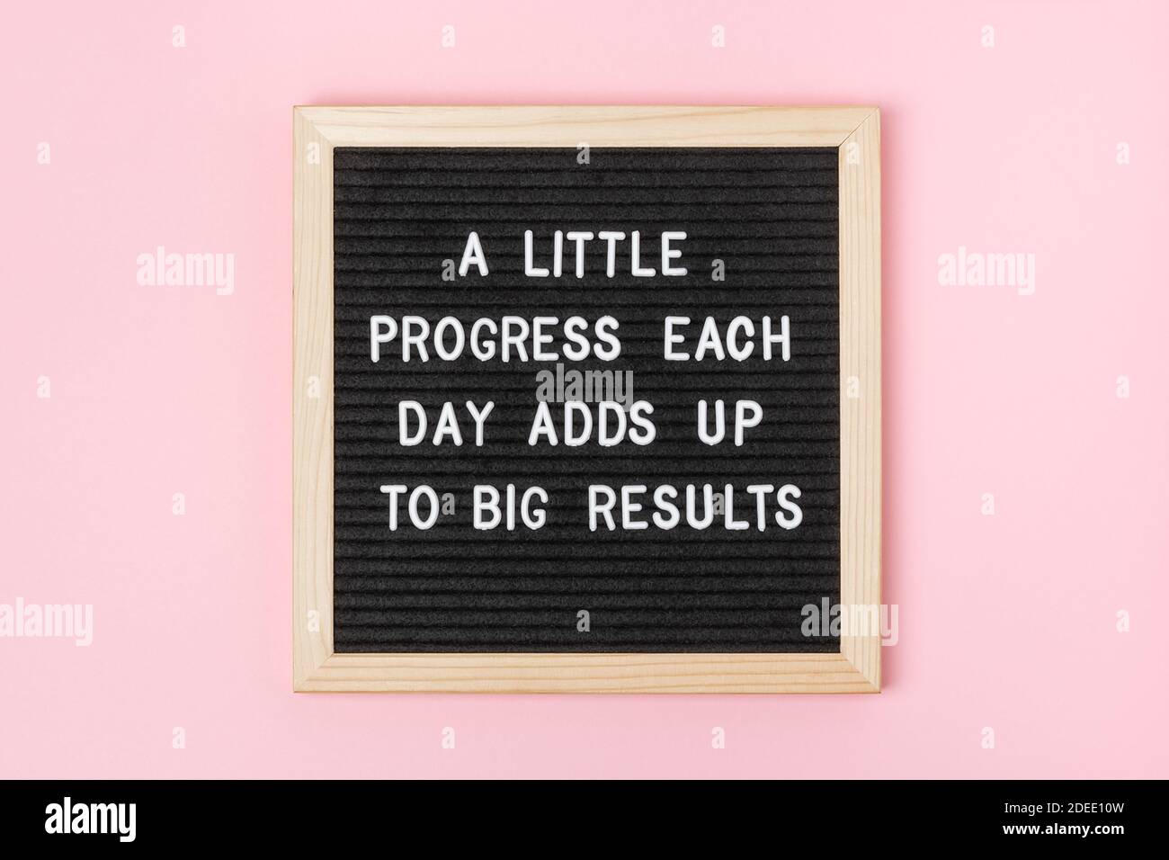 A little progress each day adds up to big results. Motivational quote ...