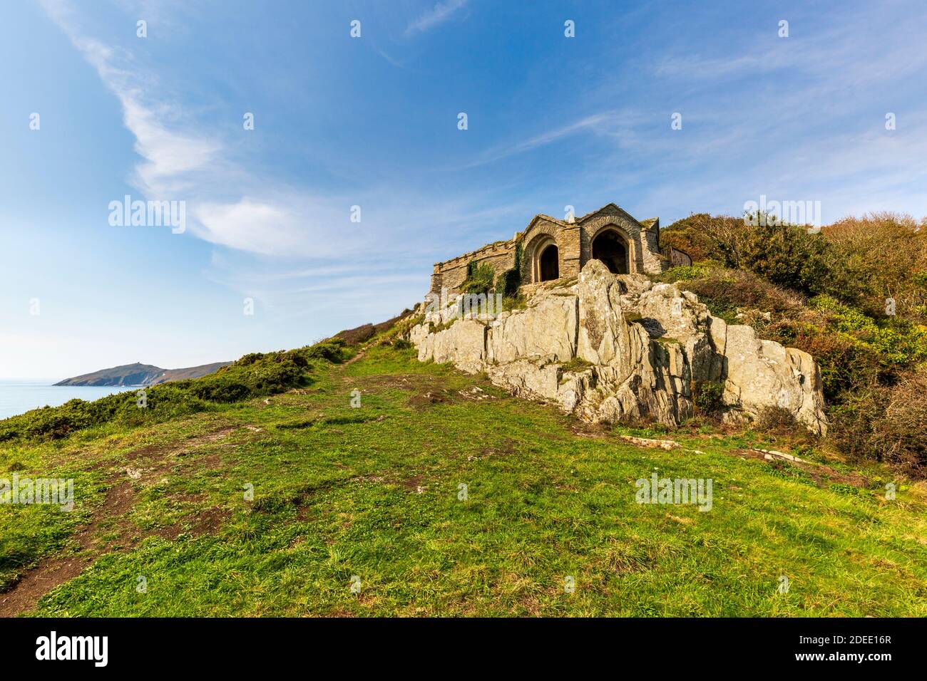 Queen Adelaide's Chapel / Grotto at Penlee Point on the Rame Peninsula ...