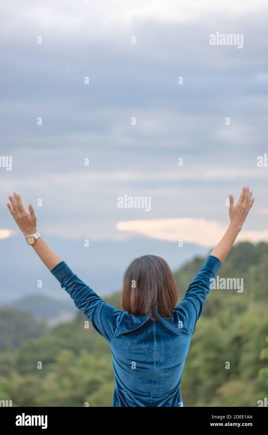 Raise arms hi-res stock photography and images - Alamy