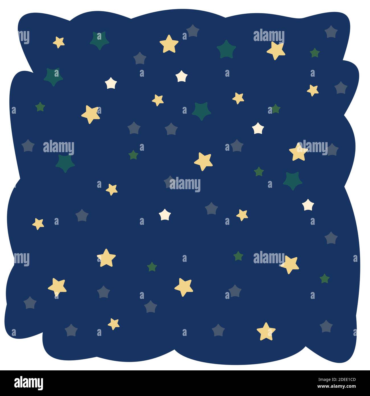 Abstract background. Asterisks. Cartoon flat style. Soft rounded clouds ...