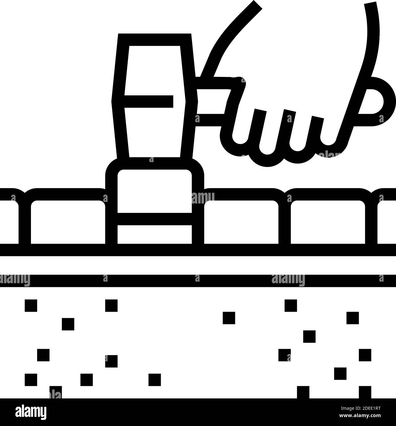 lay tiles road line icon vector illustration Stock Vector Image & Art ...