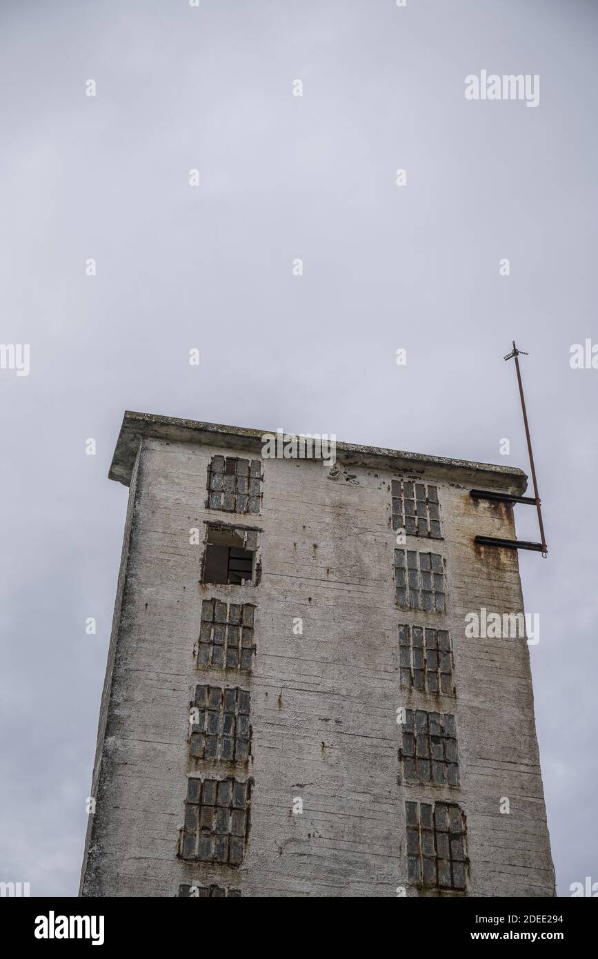 The ruins of an old electric transformer building Stock Photo - Alamy
