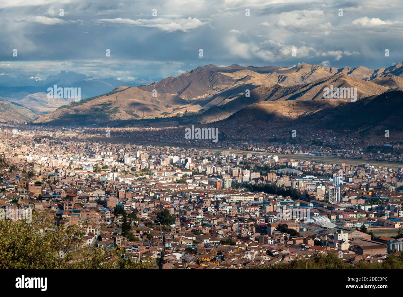 Scenic view of Cusco city seen from Sacsayhuaman, Peru Stock Photo - Alamy