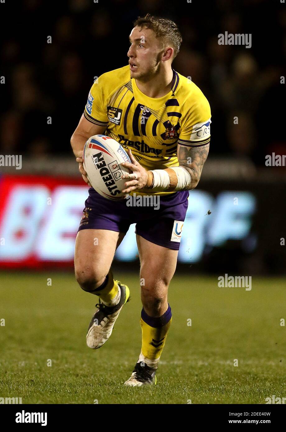 Wigan Warriors' Sam Powell during the Super League match at the AJ Bell ...