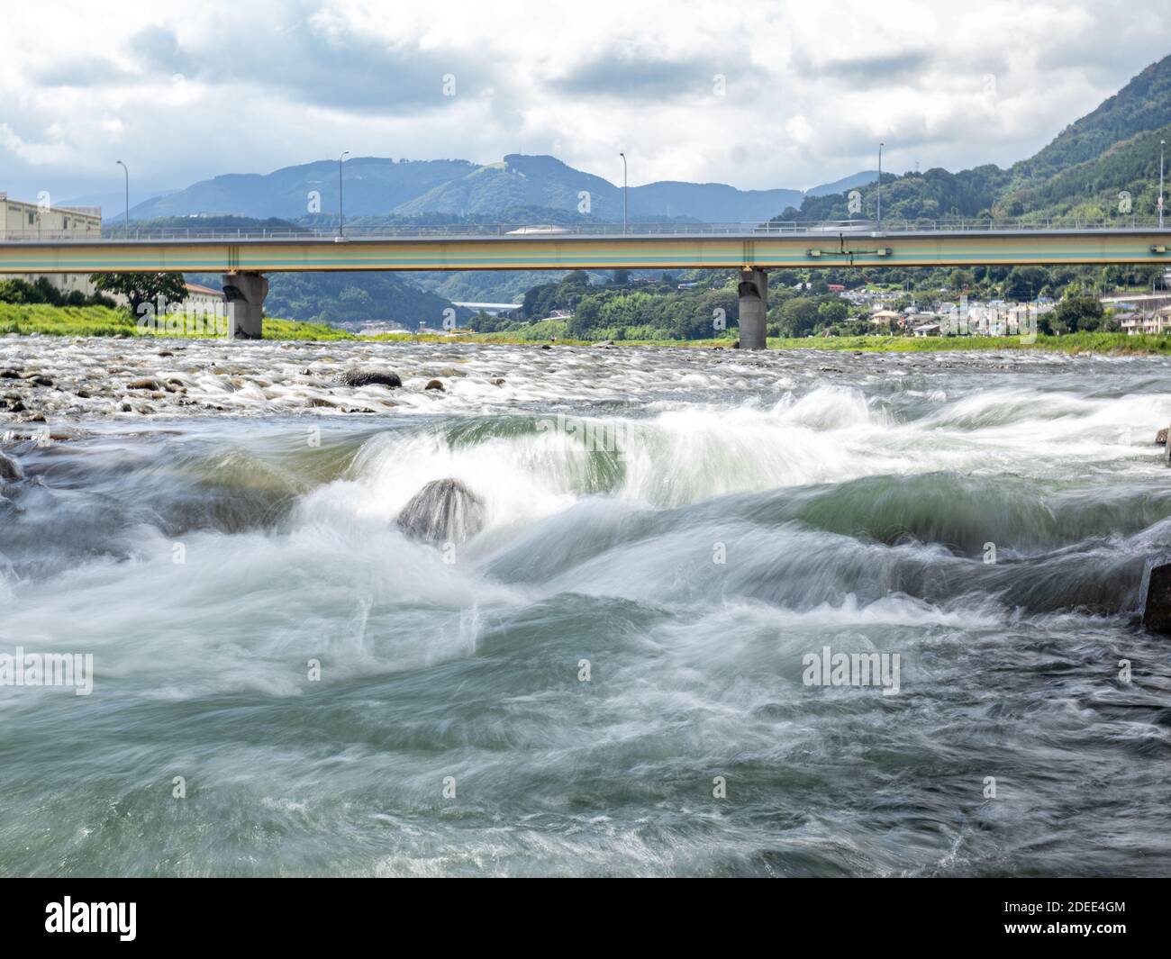 A mesmerizing shot of Sakawa river in Matsuda, Kanagawa, Japan Stock ...
