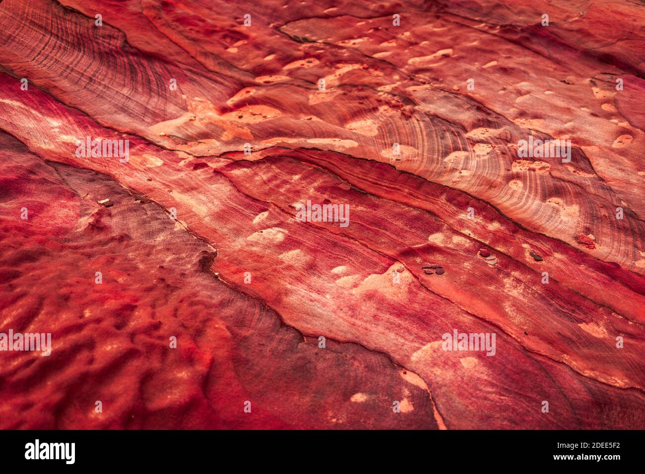 Sandstone texture close up. Red stone texture, mountains of Jordan ...