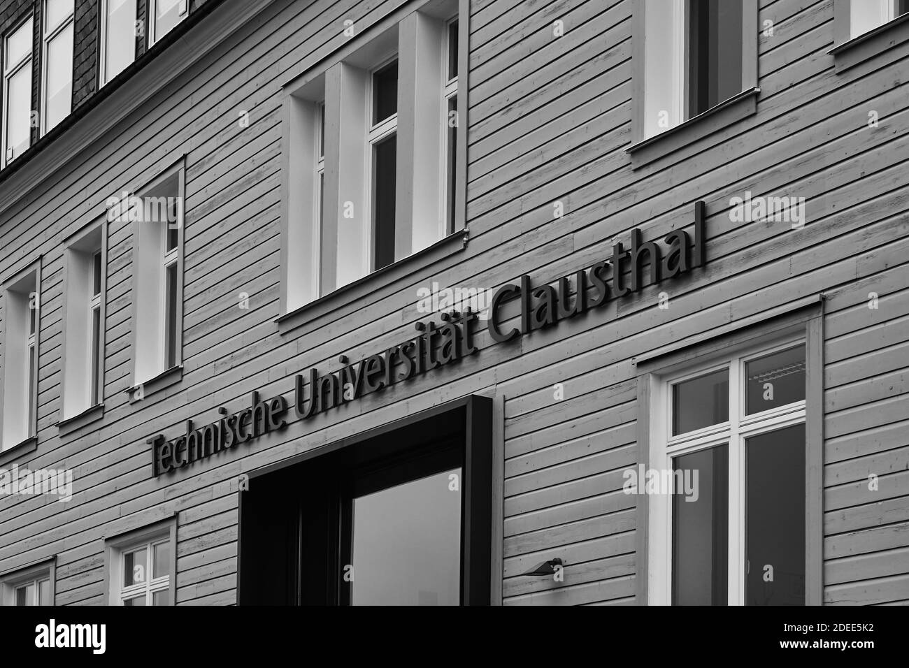 Clausthal-Zellerfeld, Germany, November 18, 2020: Facade of the main ...