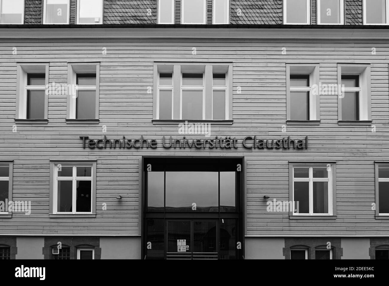 Clausthal-Zellerfeld, Germany, November 18, 2020: Facade of the main ...