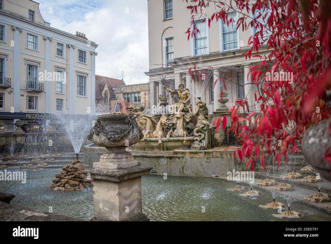 Cheltenham neptune fountain hi-res stock photography and images - Alamy