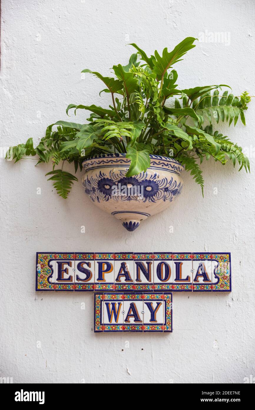 U.S.A, Miami, South Beach, Espanola Way Stock Photo - Alamy