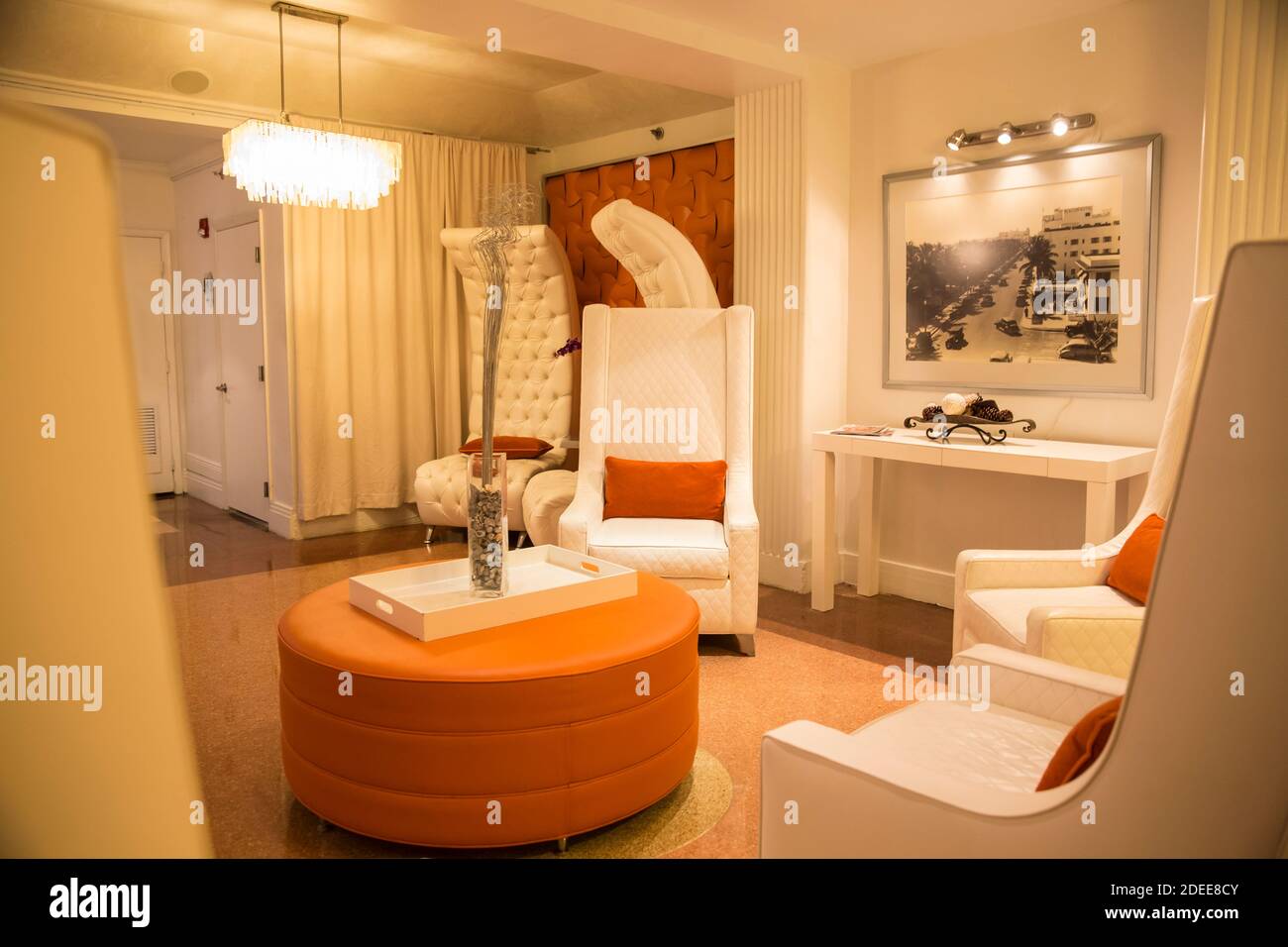 Miami beach art deco interior hi-res stock photography and images - Alamy