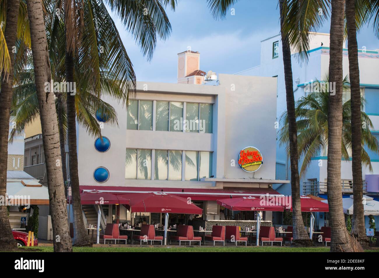 U.S.A, Miami, Miami Beach, South Beach, Ocean Drive, Johnny Rockets ...