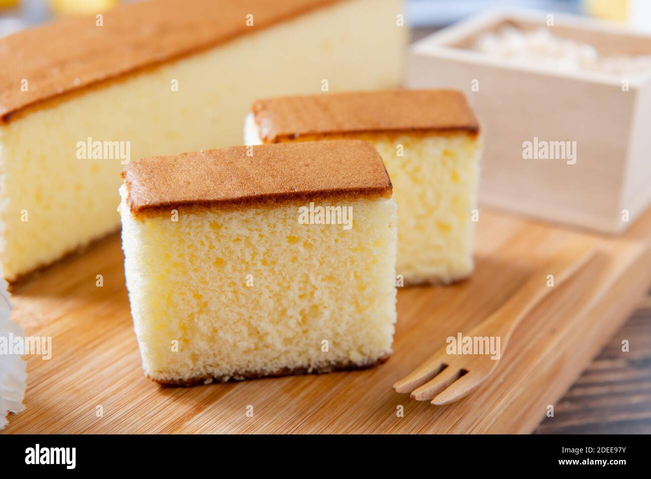 Honey Sponge Cake, japanese sweets, honey castella cake, (Japanese ...