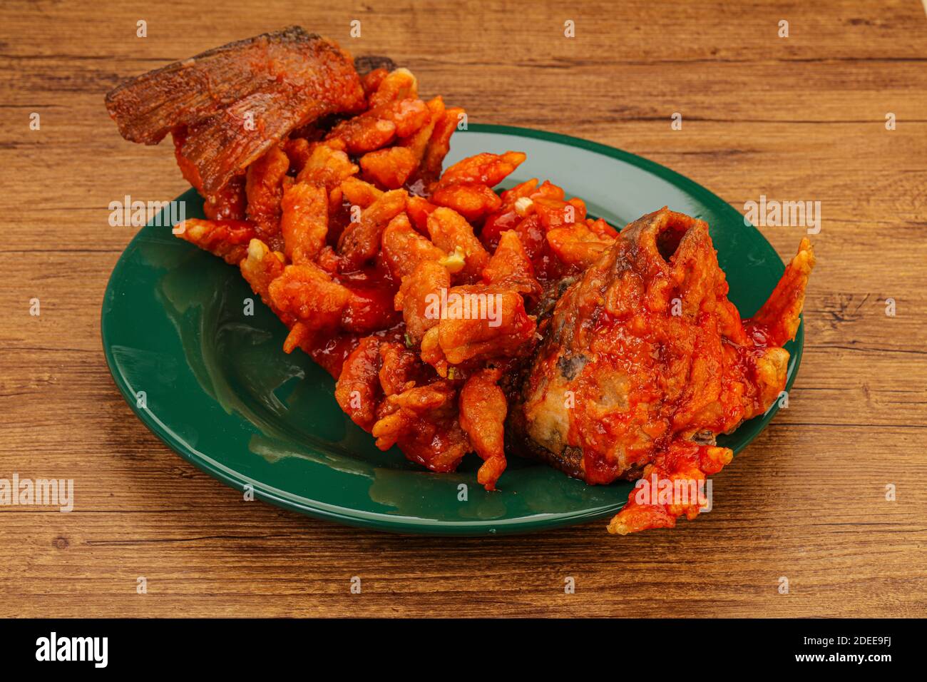 Chinese cuisine squirrel fish with sweet sauce Stock Photo - Alamy
