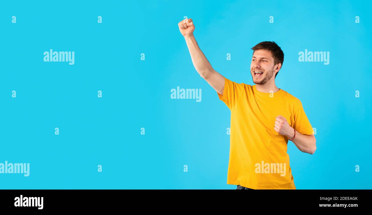 Happy yelling hi-res stock photography and images - Alamy