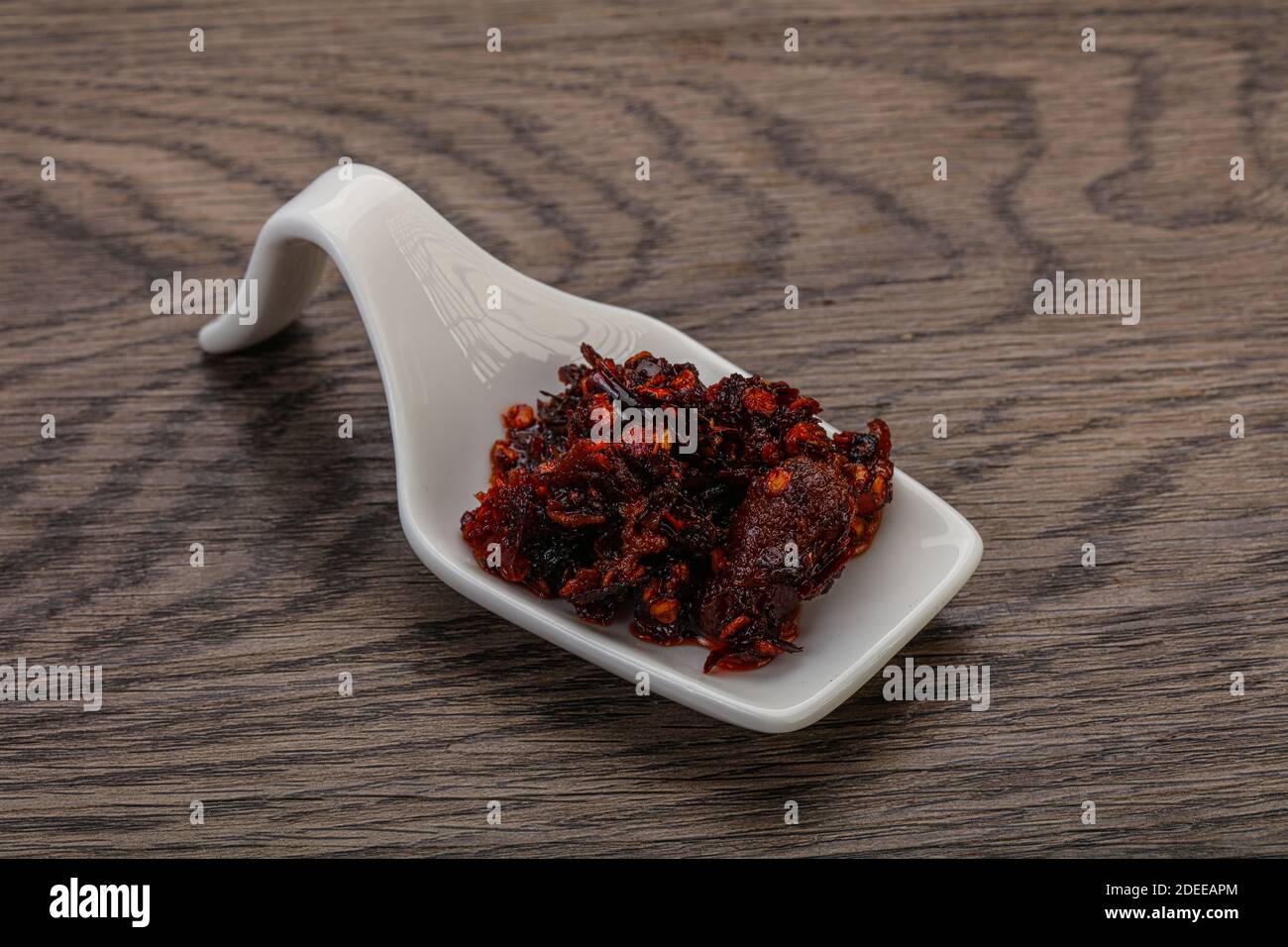 Vietnamese Fried chili pepper sauce with oil Stock Photo - Alamy