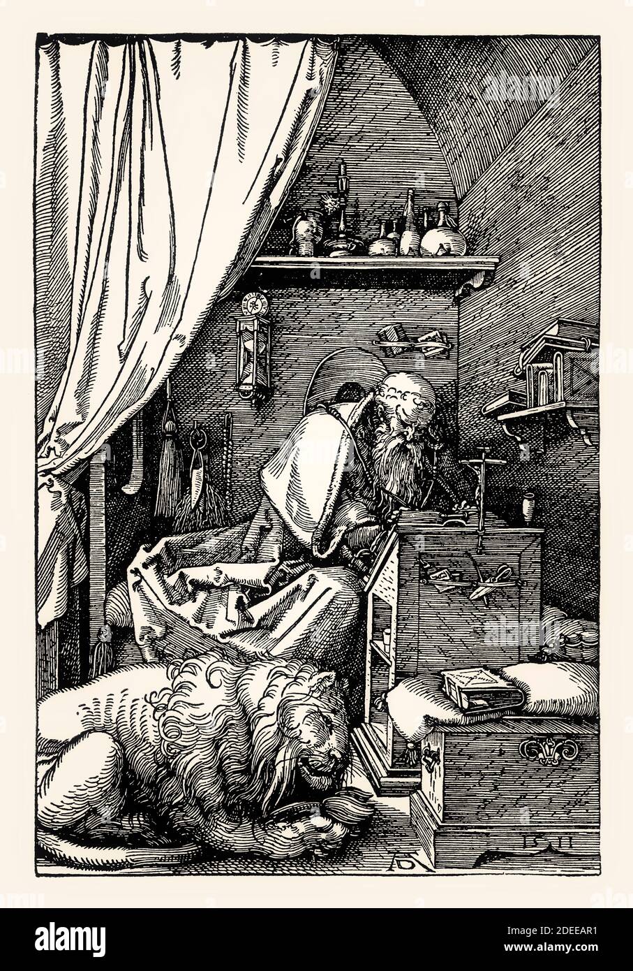 Hieronymus and his lion hi-res stock photography and images - Alamy