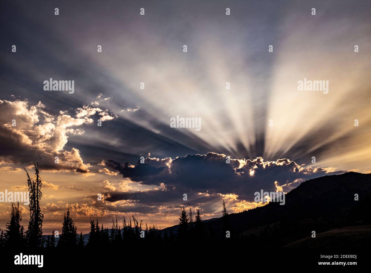 WA17707-00.....WASHINGTON -Sunset in the Horseshoe Basin along the ...