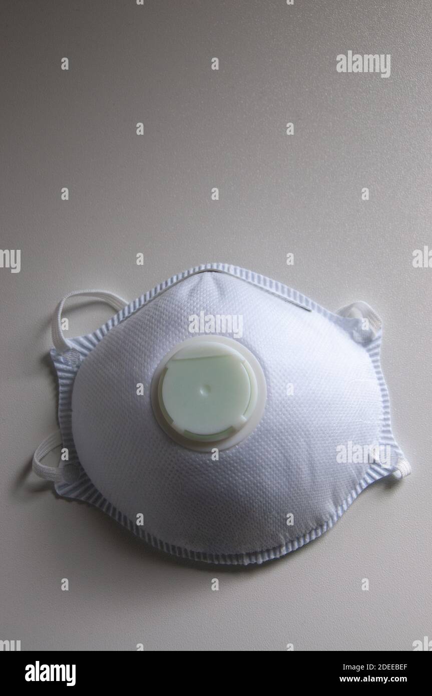 A respirator with an exhalation valve, a safety mask protecting from ...