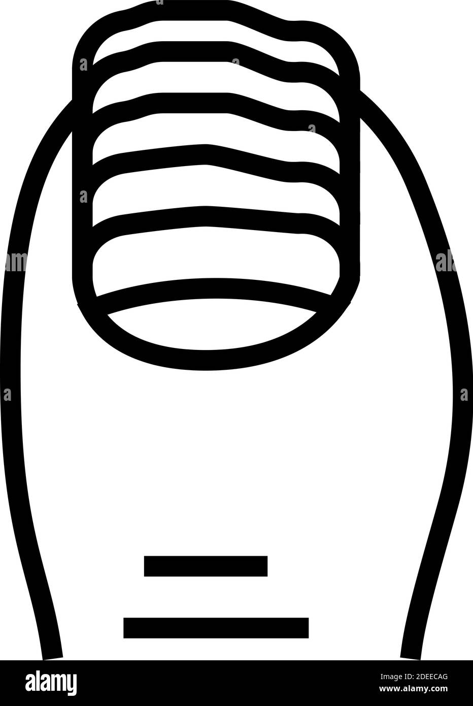 nail fungus line icon vector illustration Stock Vector Image & Art - Alamy