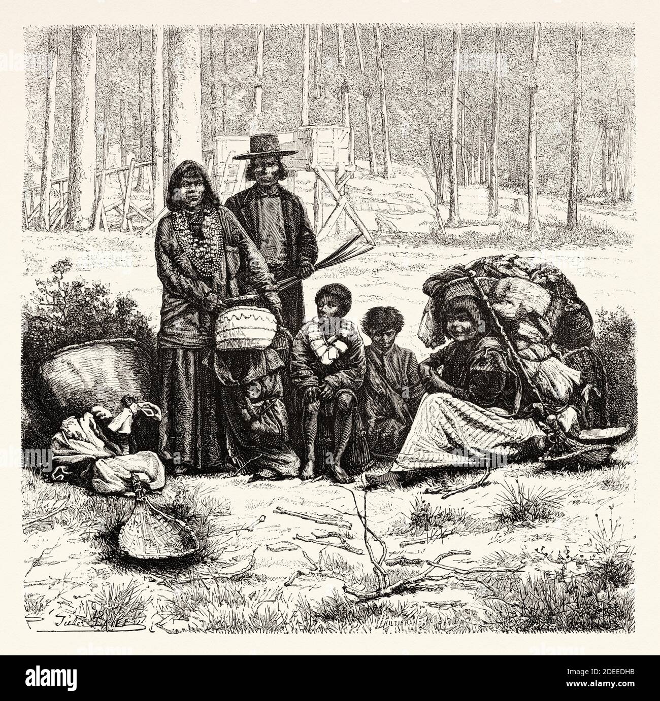 Native american chief family 1800s hi-res stock photography and images ...