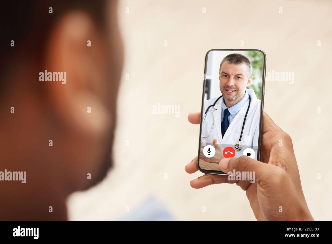 Video call doctor via hi-res stock photography and images - Alamy