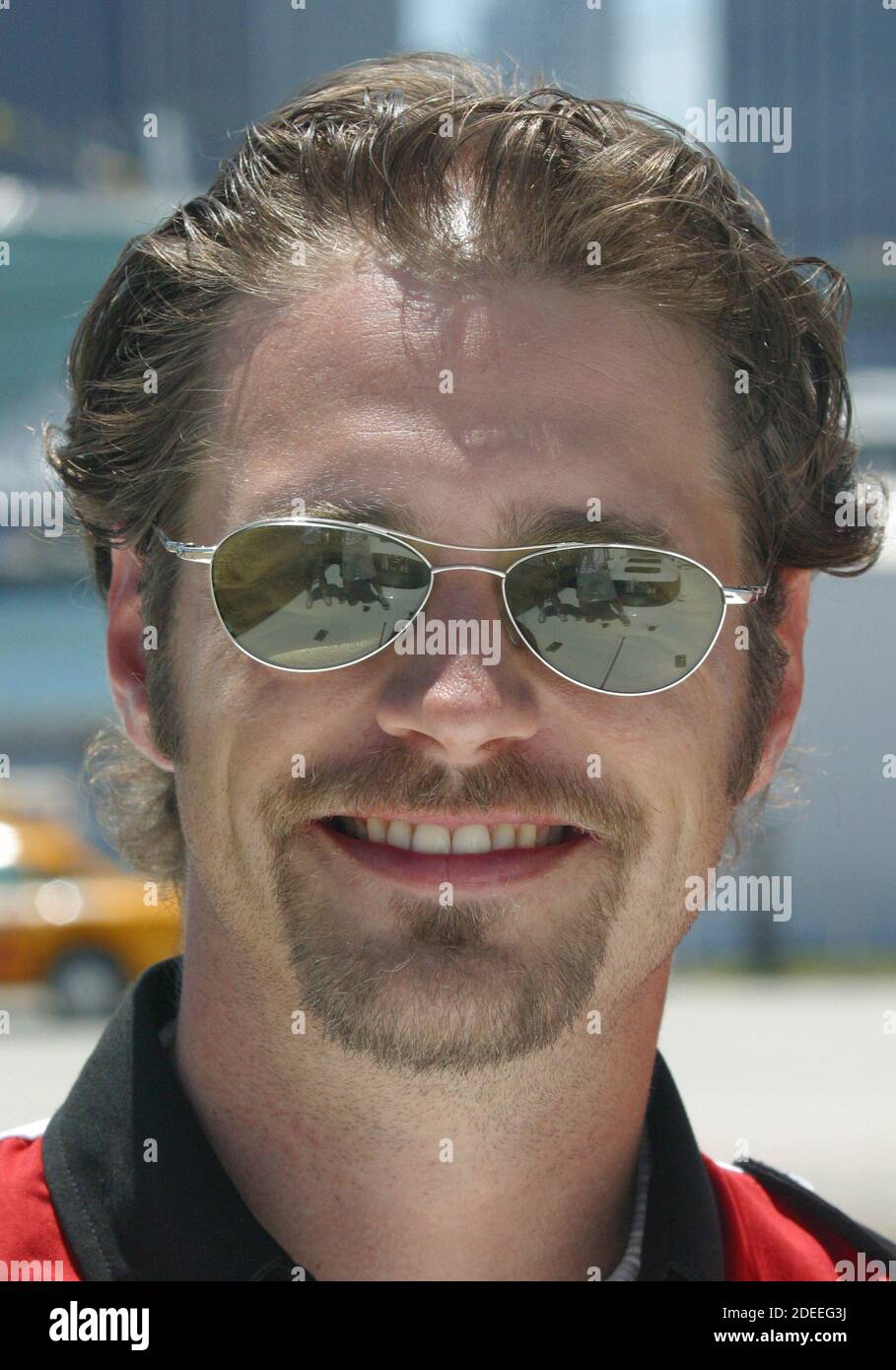 Miami Beach, FL 4-20-2002Jason Priestley on Watson Island prior to ...