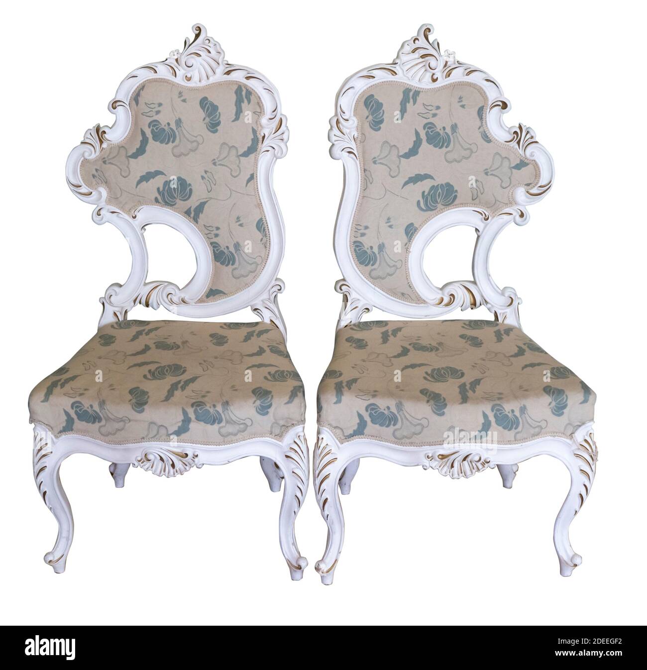 Vintage Wooden Classical Carved Chair Upholstered in a Beautiful Cloth ...