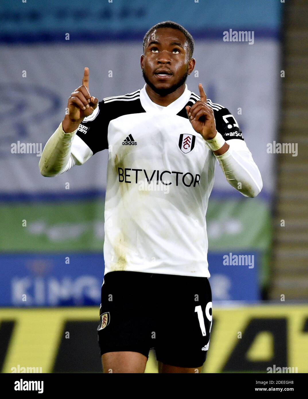 Fulham's Ademola Lookman celebrates scoring his side's first goal of ...