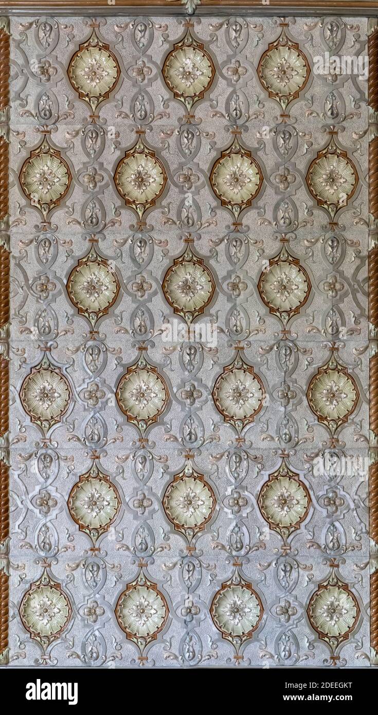 Antique Old Fashioned Tiled Stove. Textures, Backgrounds Ceramic Tile ...