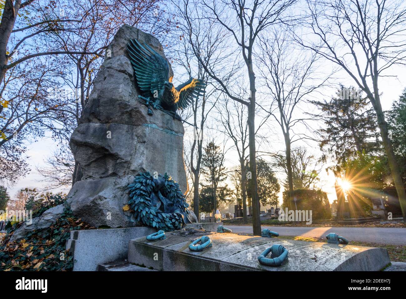 Wien, Vienna: grave of Grof Kornis Karoly at Zentralfriedhof (Central ...
