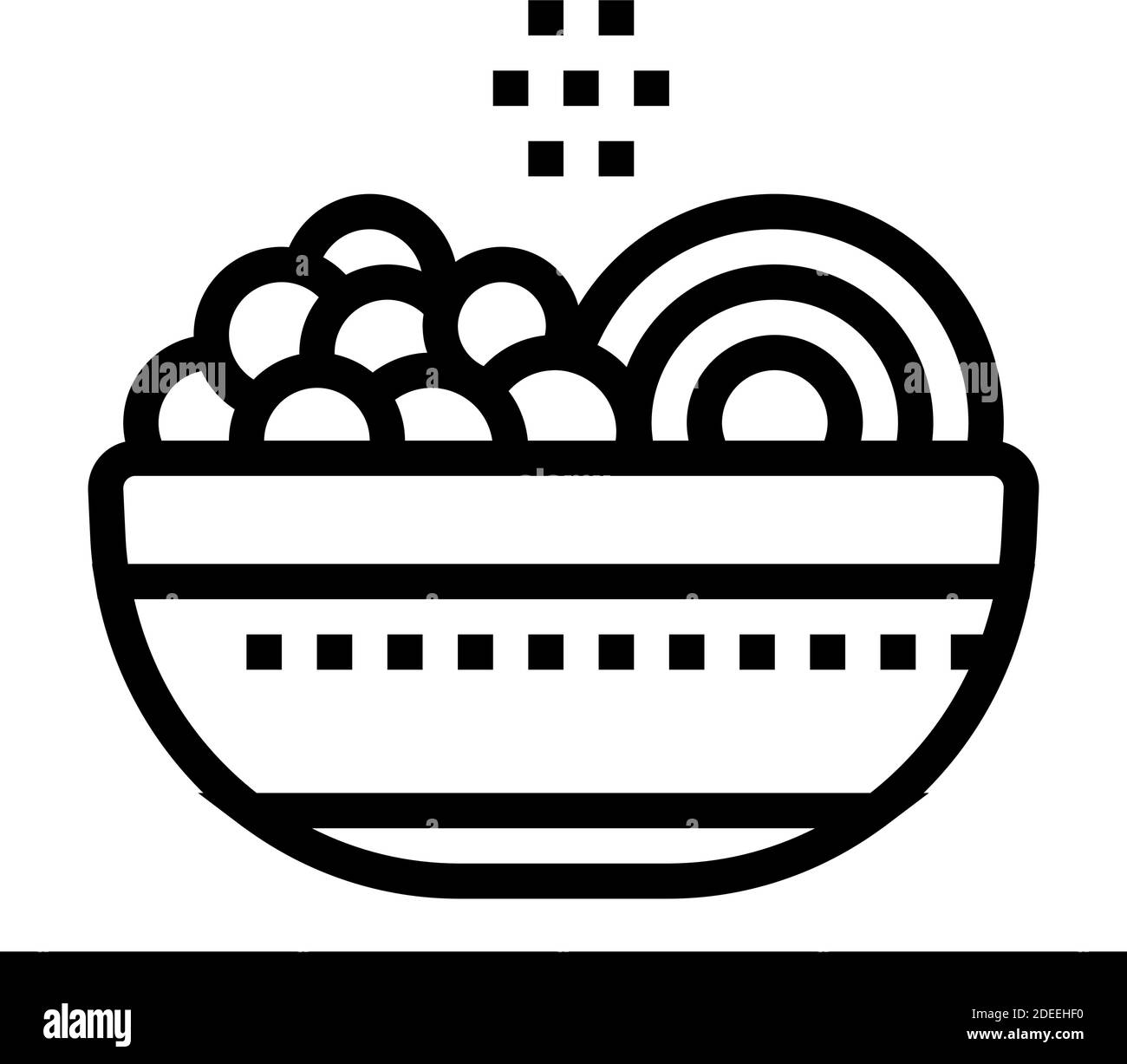 meal dish line icon vector illustration Stock Vector Image & Art - Alamy